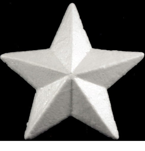Bombka styropianowa Gwiazda 10cm 1 sztuka